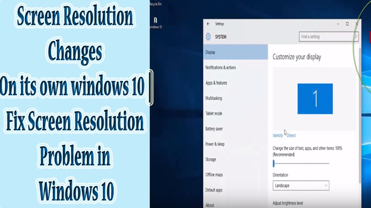 Screen Resolution Changes On Its Own Windows 10 Fix Screen Resolution