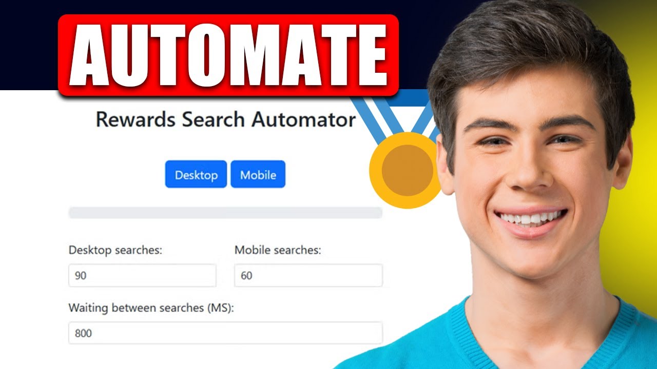 How To Automate Bing Searches Microsoft Rewards Points Youtube