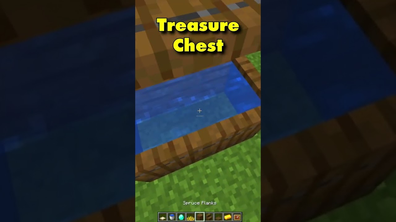 Treasure Chest Build Hack Minecraft Build Hacks тып ёяшд Shorts Youtube