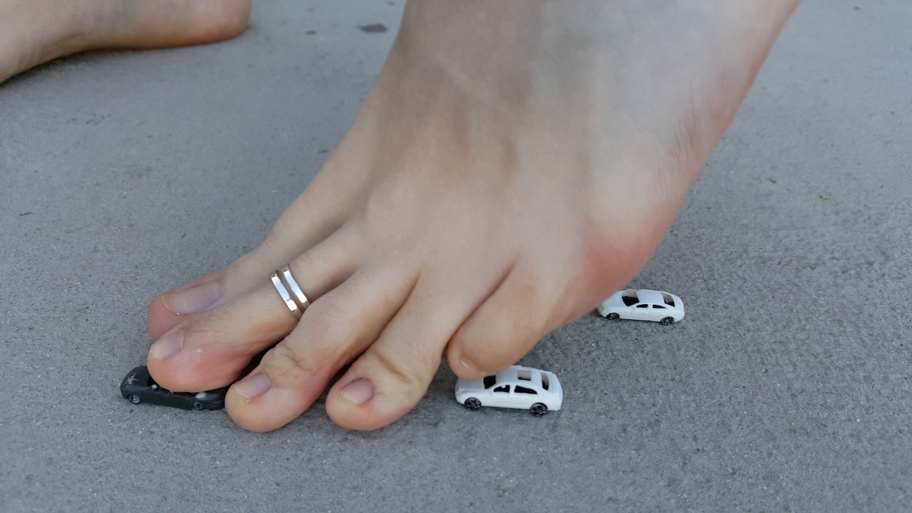 Toycars Crushed Under Foot Youtube