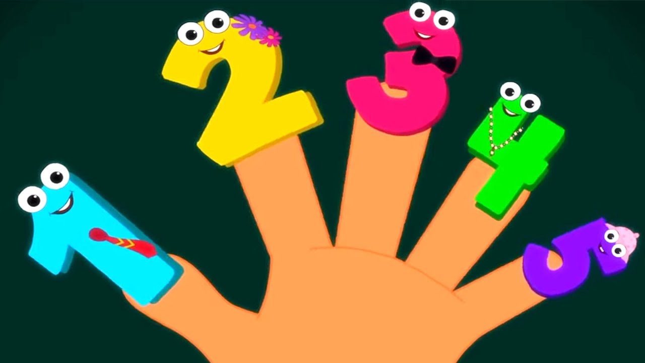 Numbers Finger Family 123 Song And Preschool Rhyme For Kids Youtube