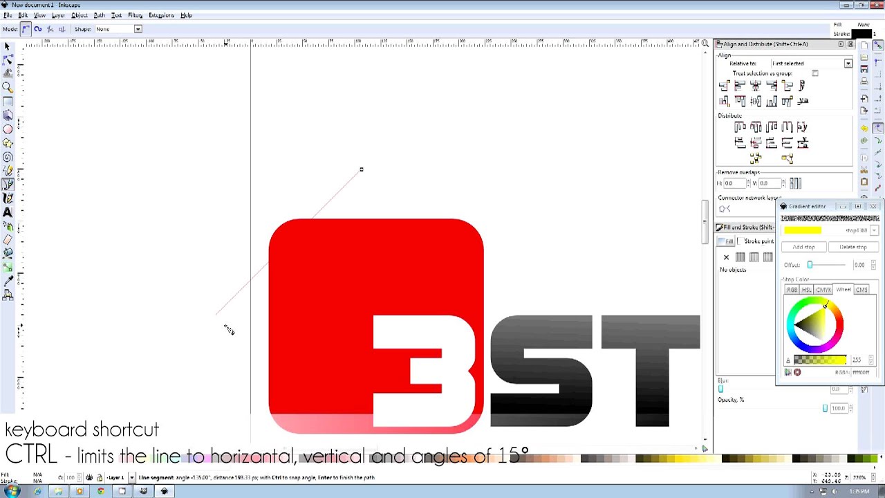 Inkscape Tutorial Create A Logo Youtube