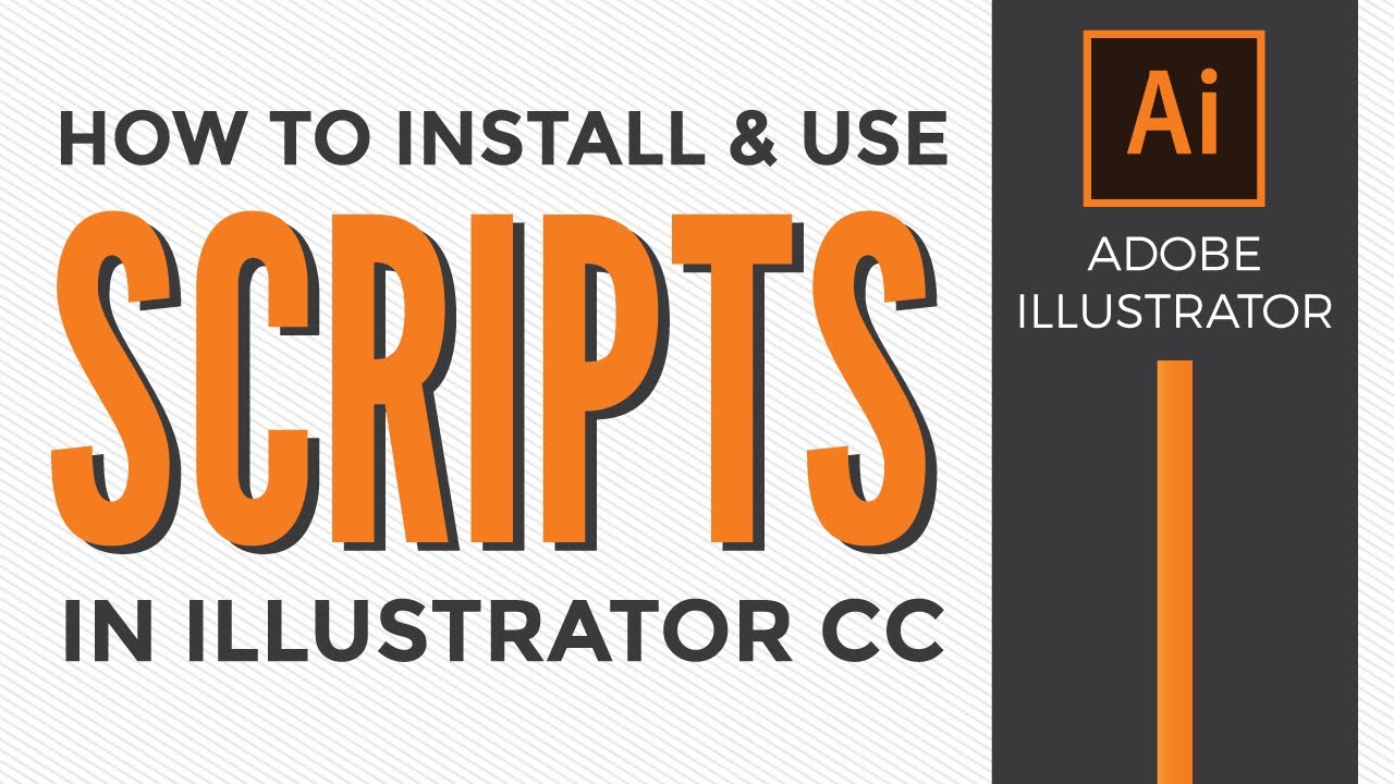 How To Use Scripts In Adobe Illustrator Youtube