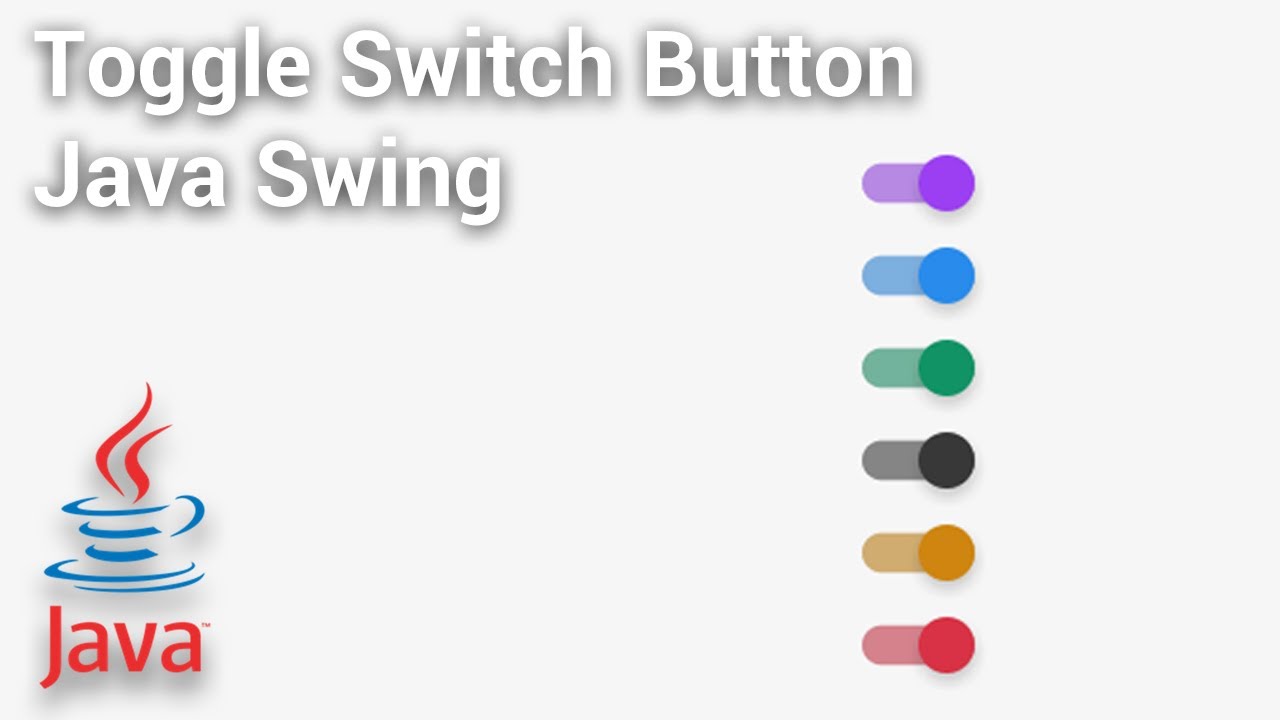 Java Swing Material Toggle Switch Button Youtube