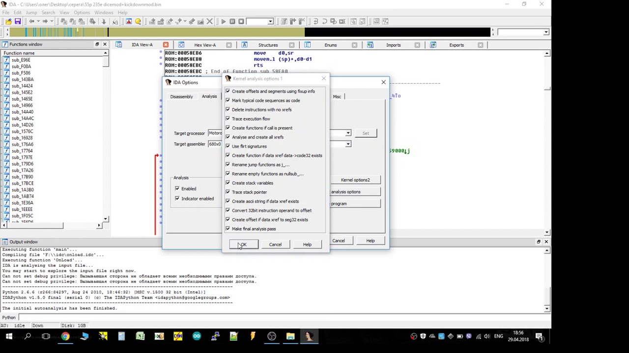 Idapro Disassembling Trionic7 File Youtube