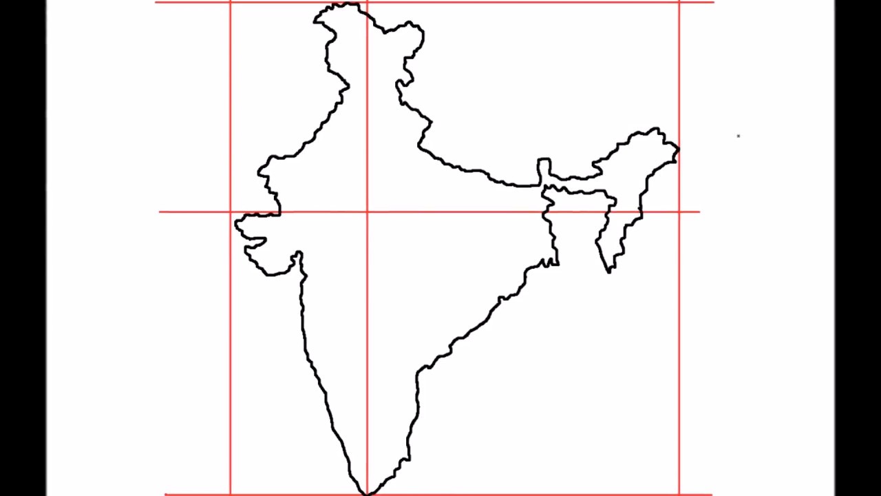 India Map Drawing Easy How To Draw India Map Step By Step 54 Off