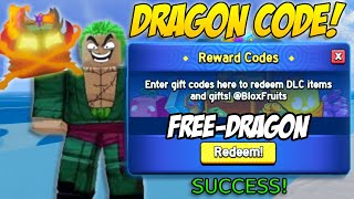 Dragon Code All New Codes For Blox Fruits Working Roblox Blox Fruits ...