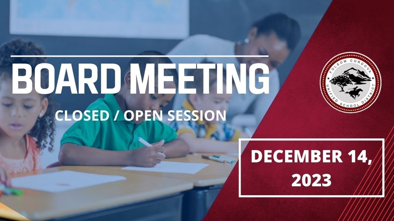 Fcusd Board Meeting 12 14 2023 Youtube