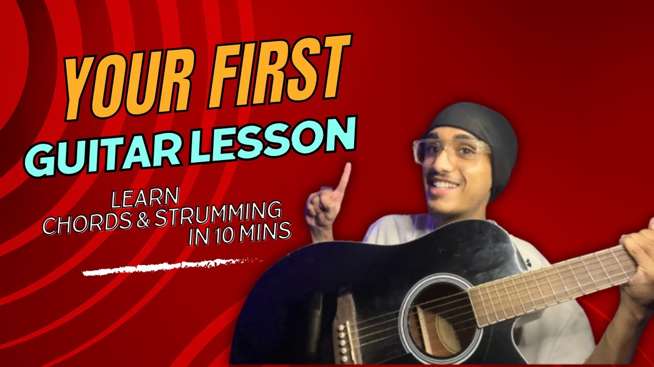Guitar Lesson 1 Learn Open Chords Strumming Pattern Youtube