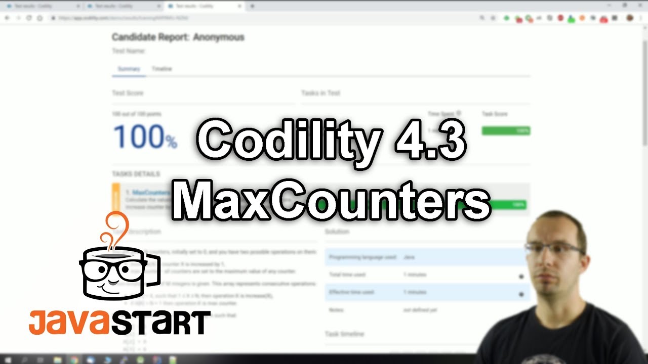Codility Lekcja 4 3 Maxcounters Youtube
