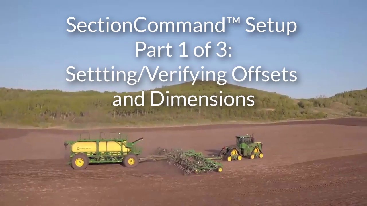 Sectioncommand邃 Setup Part 1 Of 3 Setting Verifying Offsets