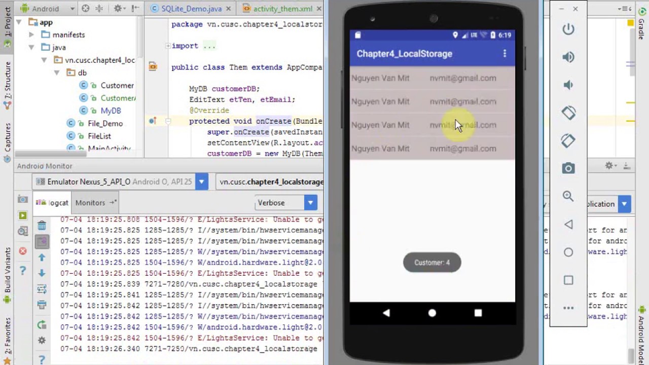 Android Studio View Sqlite Database Physical Device Rolfhero