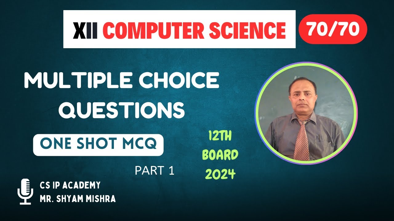 Ll Python Mcq Computer Science Part 1 Ll Youtube