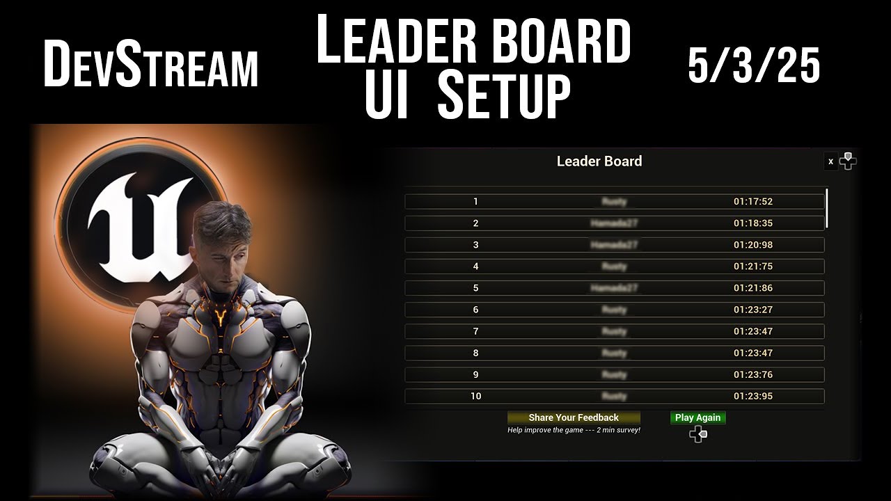 Dev Stream Leader Board Ui Setup Youtube