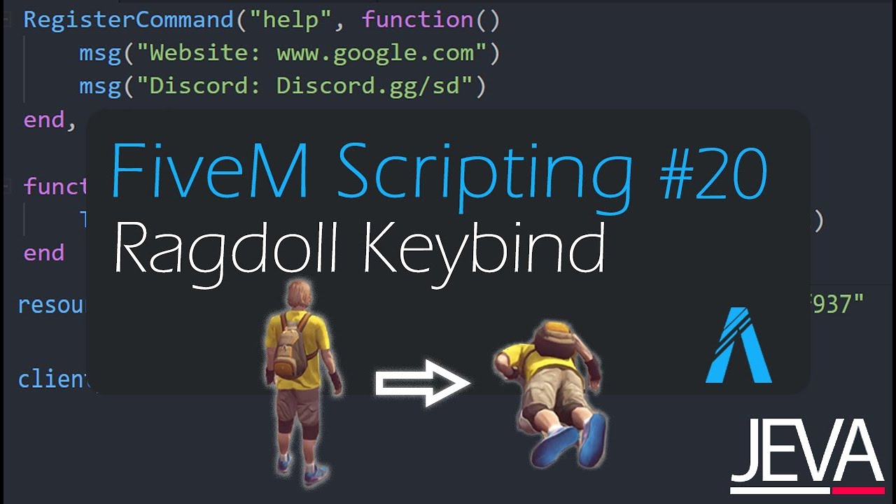Fivem Scripting 20 Ragdoll Keybind Youtube