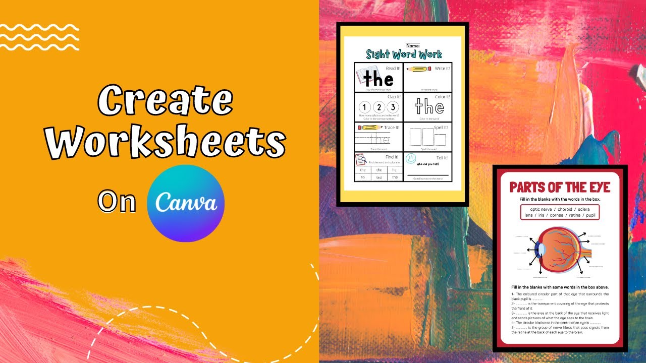 How To Create Worksheets Using Canva