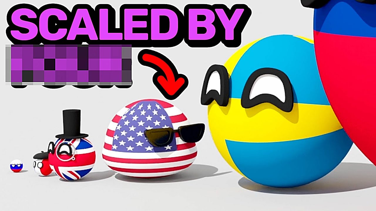 Countries Scaled By Compilation 5 Youtube