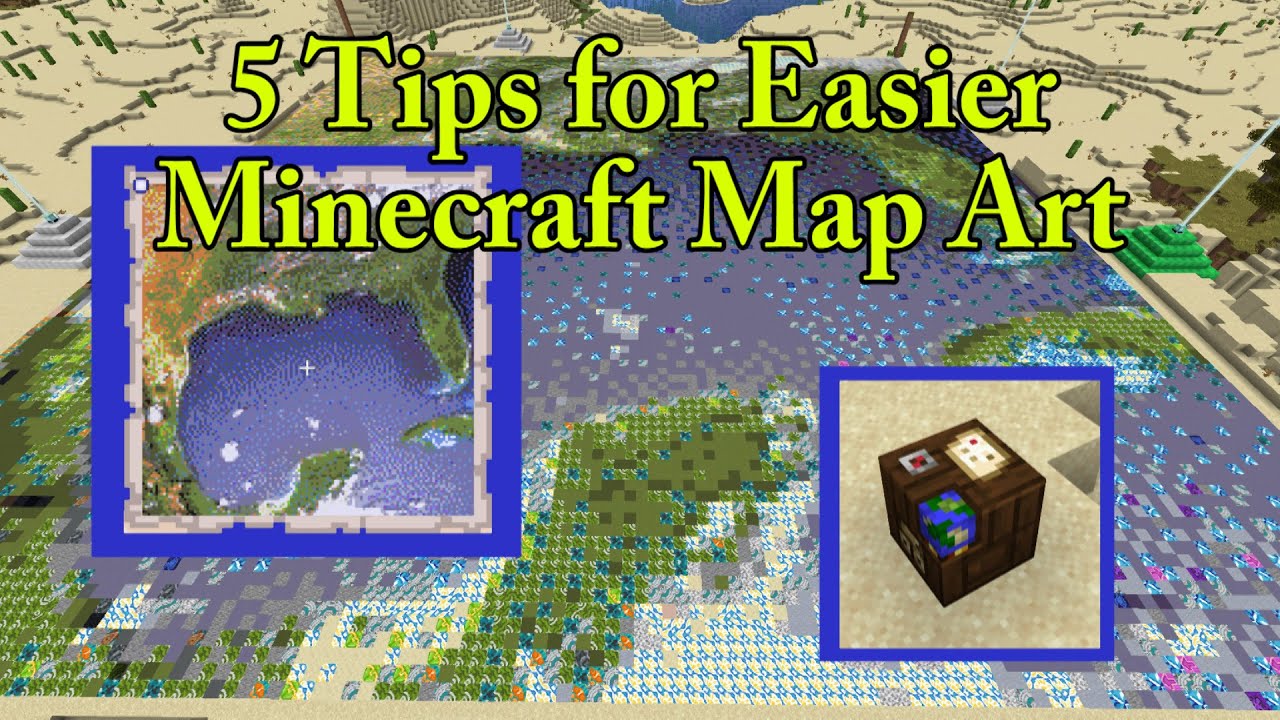 5 Tips For Making Map Art In Survival Minecraft Youtube
