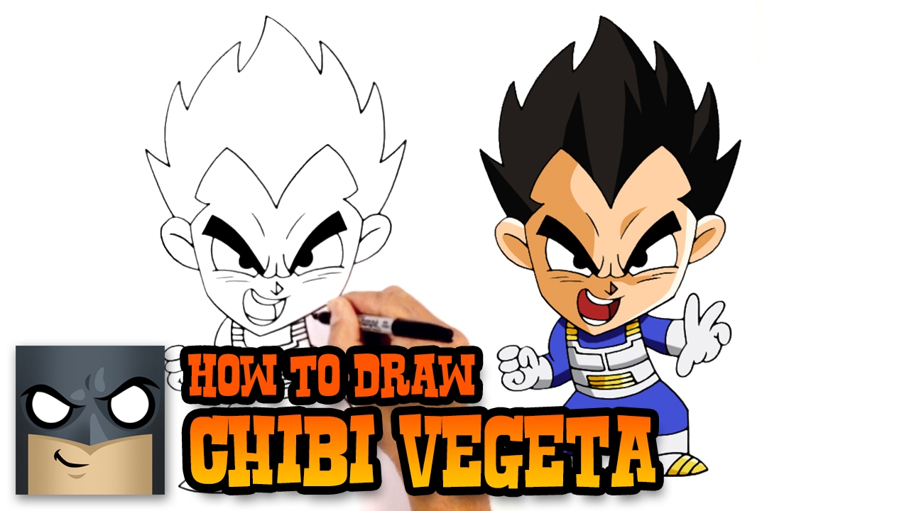 How To Draw Vegeta Dragon Ball Z Youtube