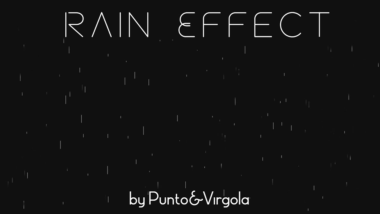 Speedcoding Rain Effect In Javascript Youtube