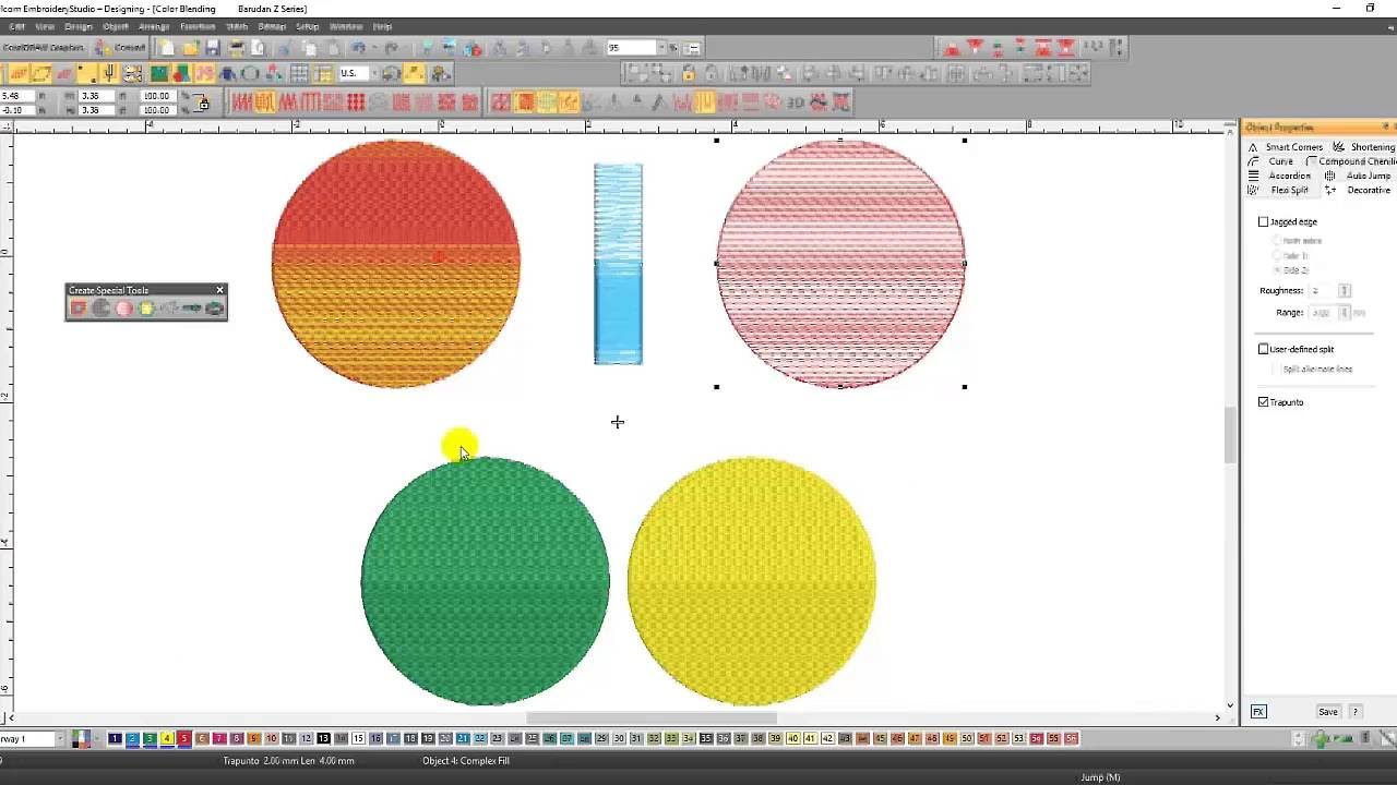 Wilcom Embroiderystudio E3 0 Elements Focus On Shading And Open Fills