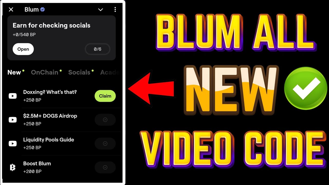 30 September Blum New Code Blum Verify Code Today Blum Code Blum