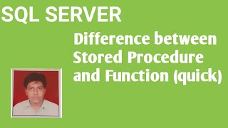 Us 80 Difference Between Stored Procedure And Function In Sql Server By