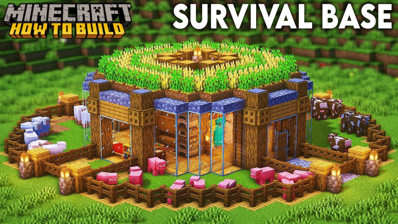 Minecraft How To Build An Ultimate Survival Base Tutorial Youtube