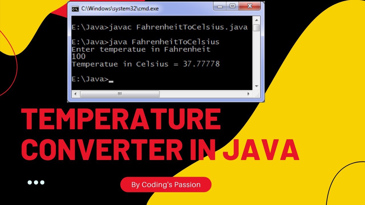 How To Create Temperature Converter In Java â Visual Studio Code â Easy