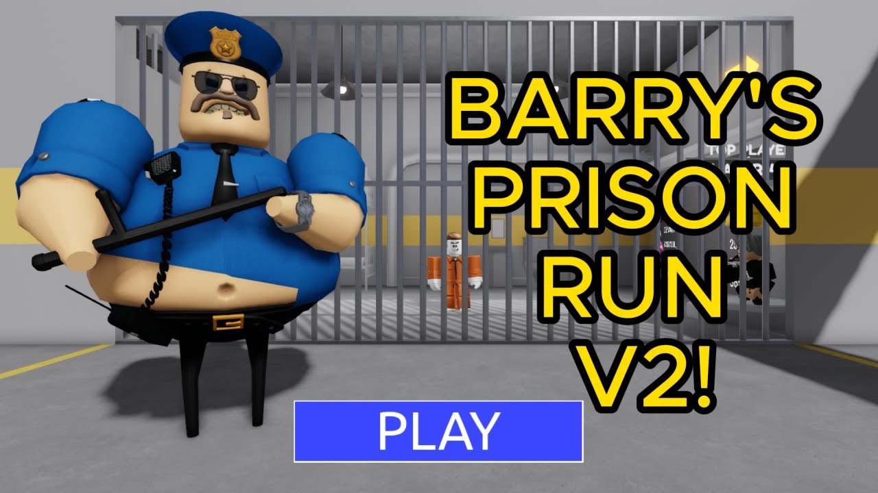 New Barry S Prison Run V2 Roblox First Person Obby Youtube