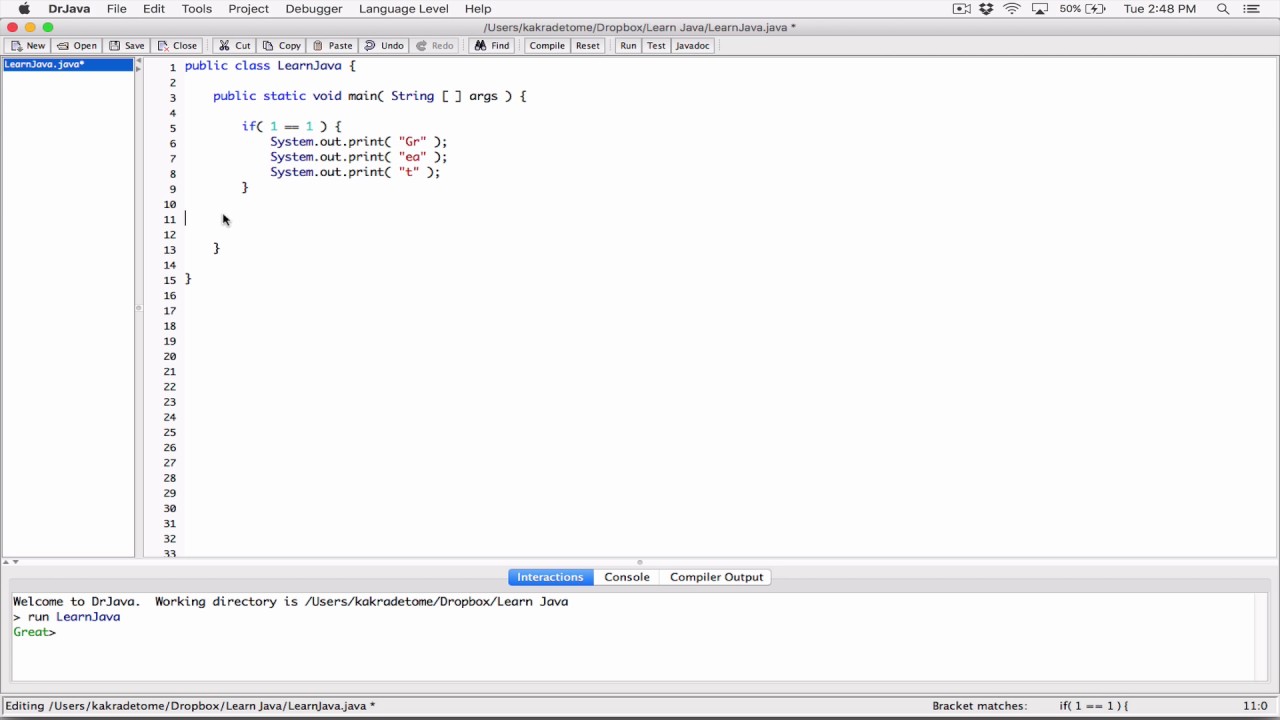 75 Multiple Conditionally Executed Statements Learn Java Youtube