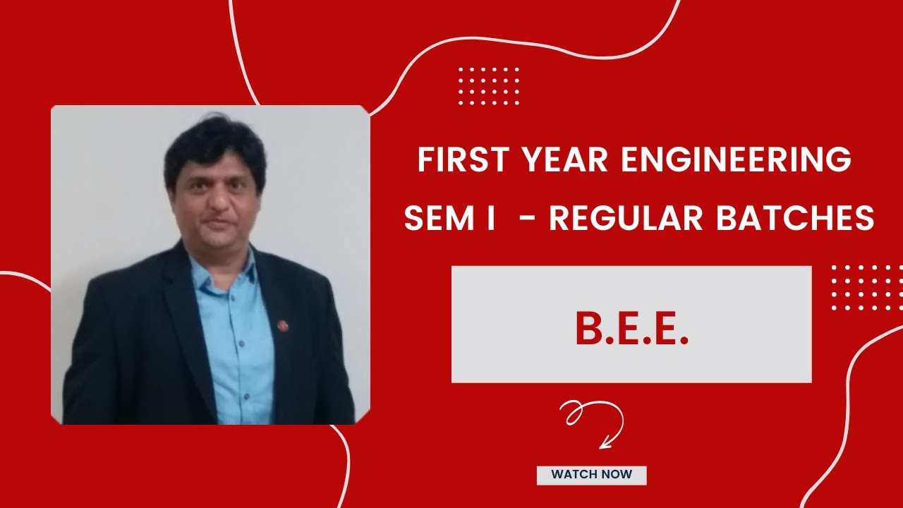 Fe Sem I Bee Subject Batches Vidyalankar Youtube
