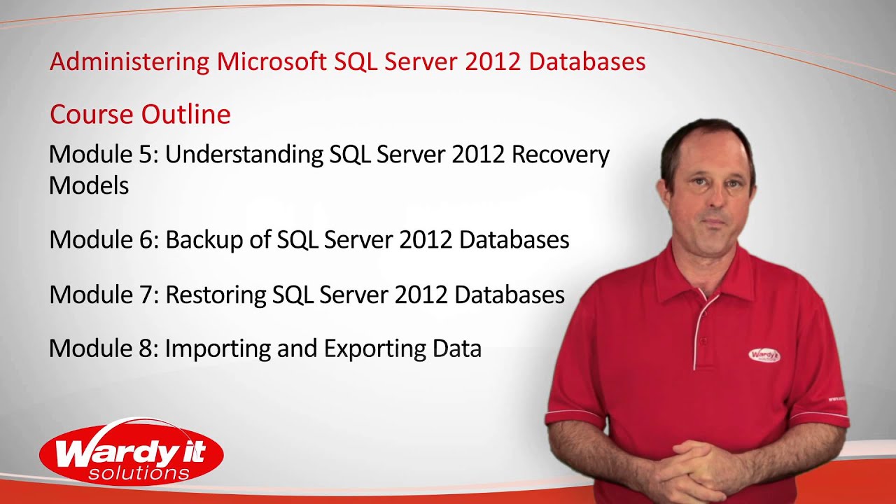 10775 Administering Microsoft Sql Server 2012 Databases Youtube