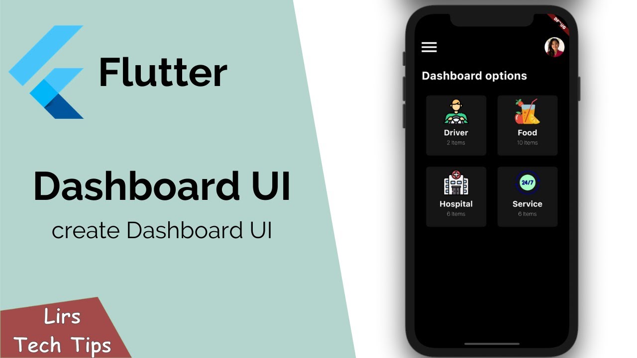Flutter Dashboard Ui Youtube