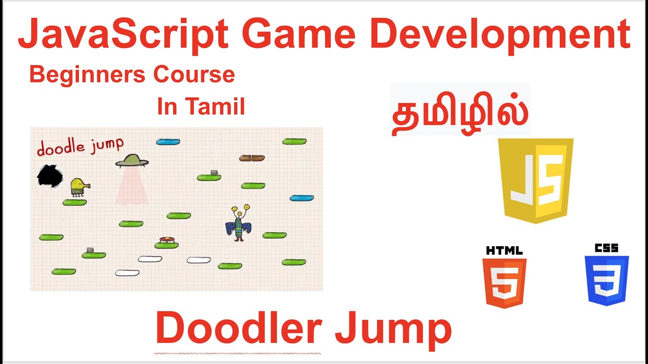Javascript Games Doodler Jump Fullstack Development In Tamil