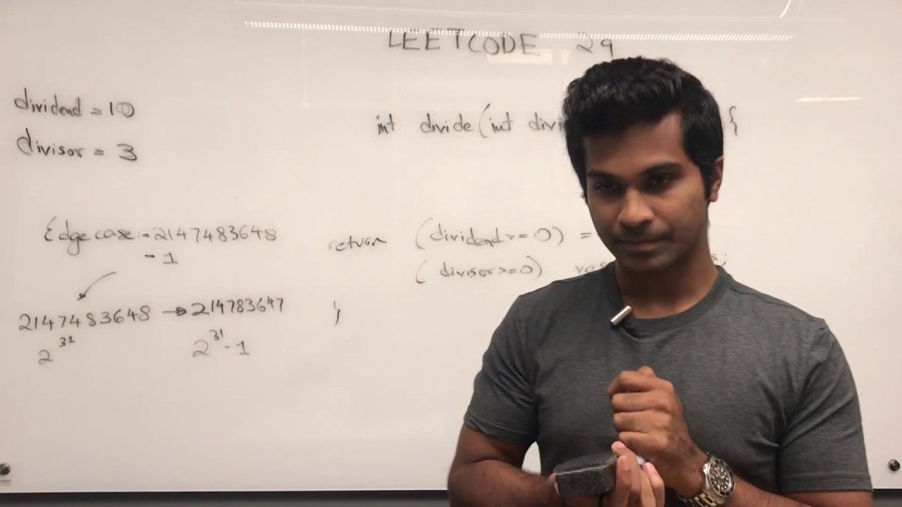 Leetcode 29 Bit Manipulation Divide Two Integers Youtube