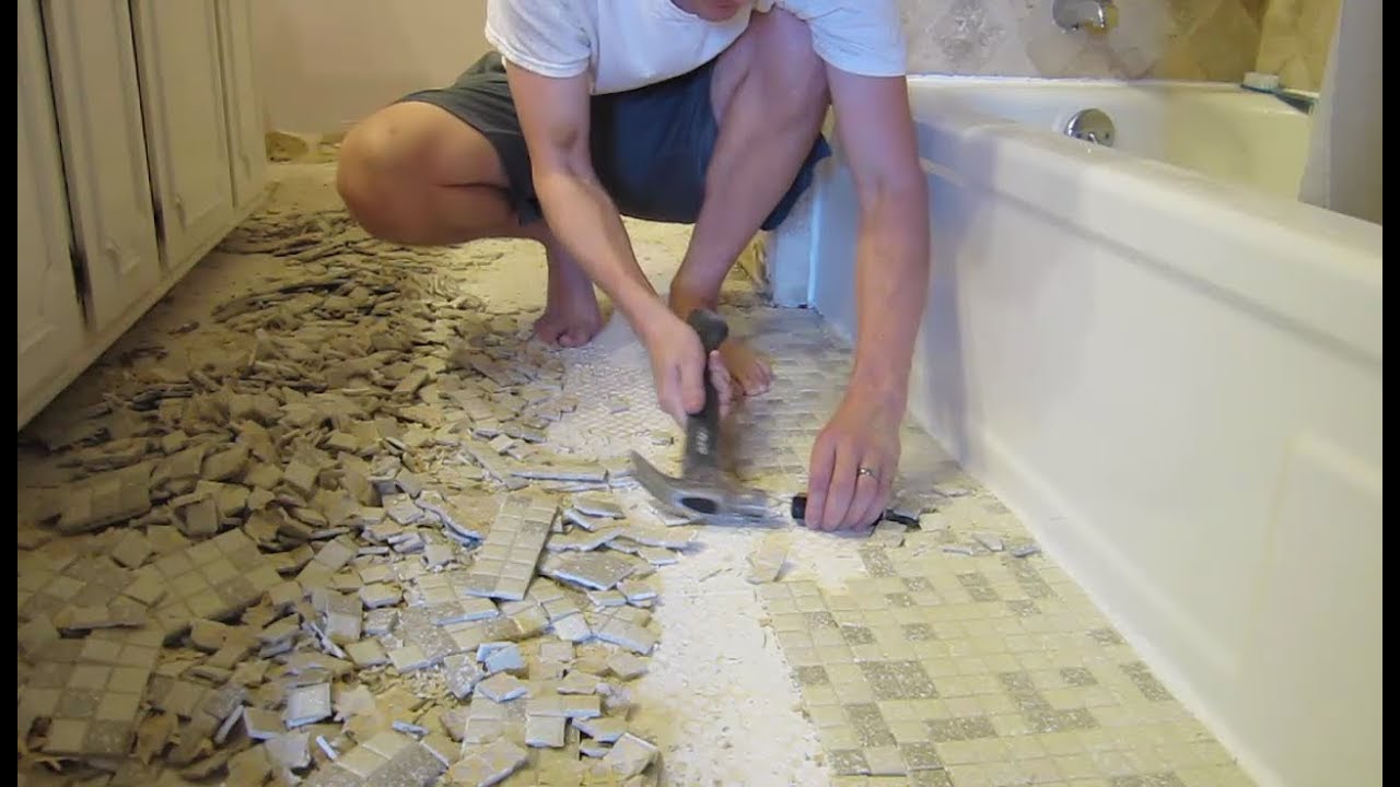 How To Demo A Bathroom Tile Floor Flooring Site