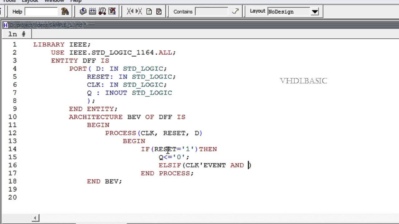 Vhdl Basic Tutorial If Elsif Else Youtube