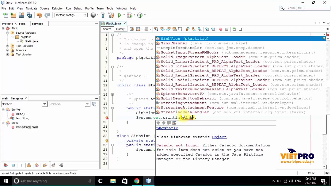 Java 45 Tá ª Khã A Static Youtube