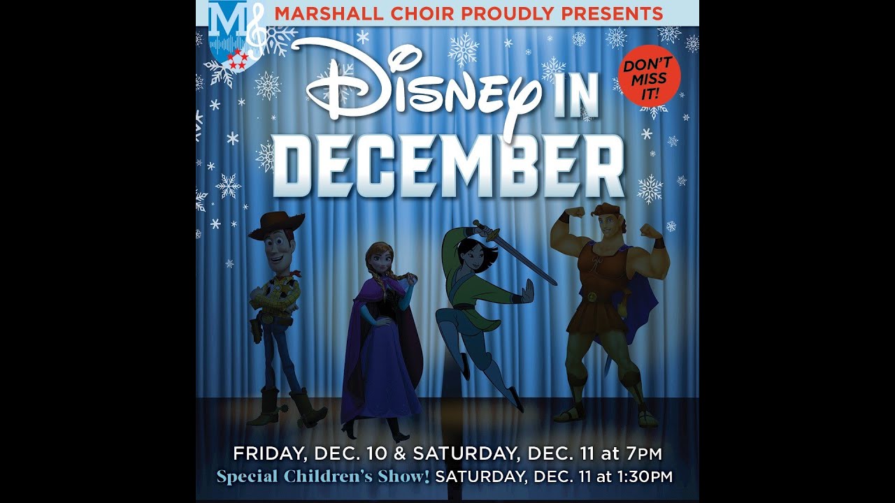 Marshall Choir Highlights From Disney In December 2021 Youtube