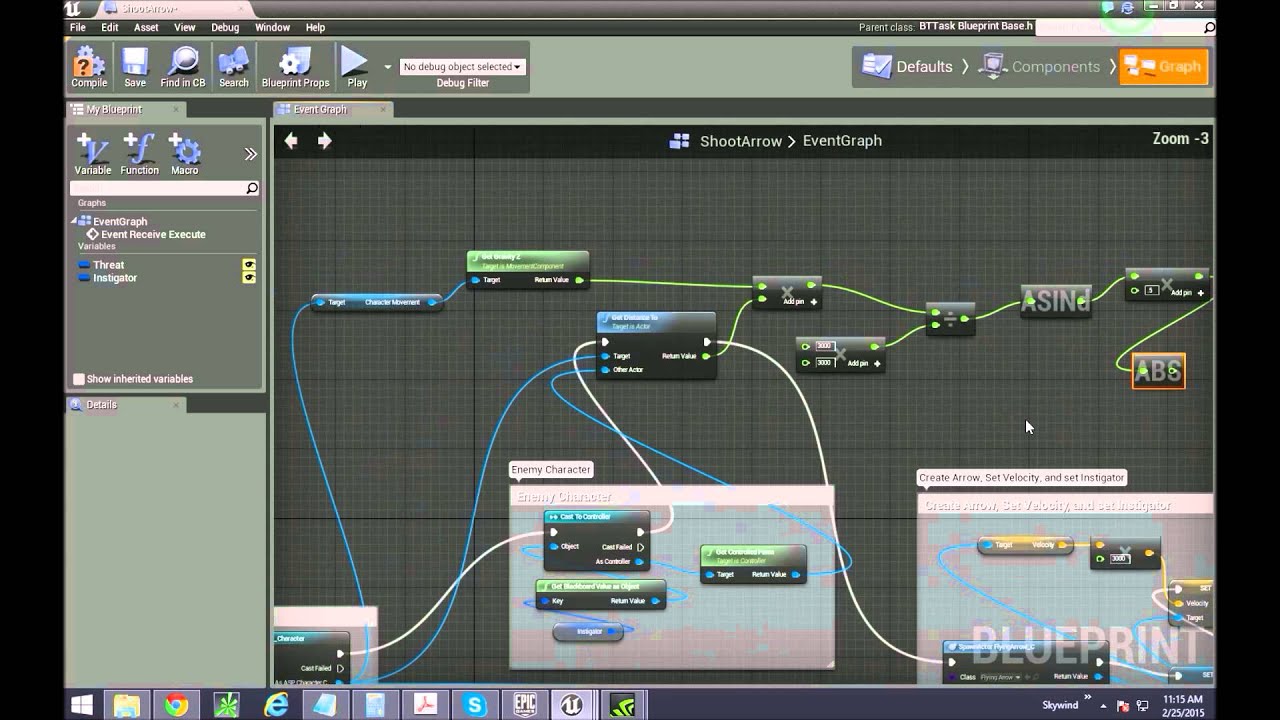 Ue4 Ai Tutorial Shooting At The Player Part 3 Youtube