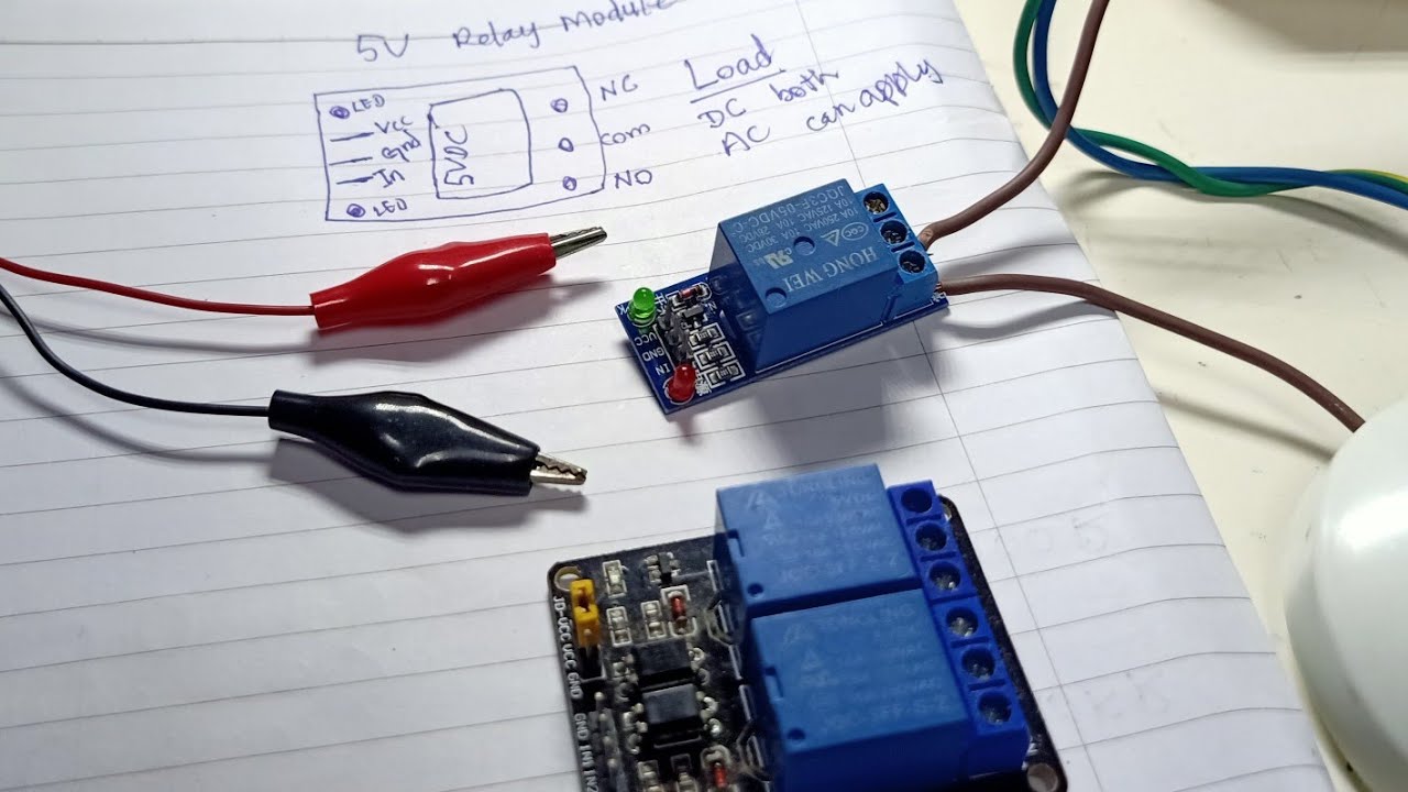 How To Use 5vdc Relay Module Youtube