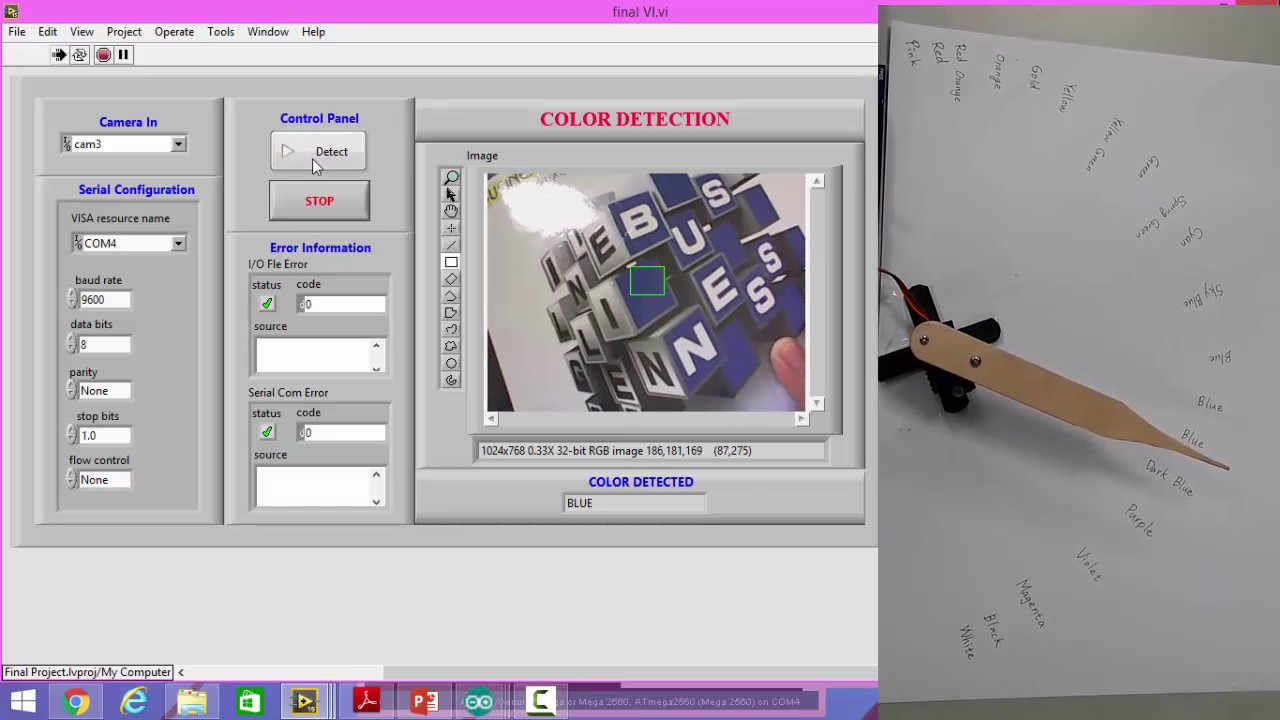 Final Project Labview Color Detection Youtube