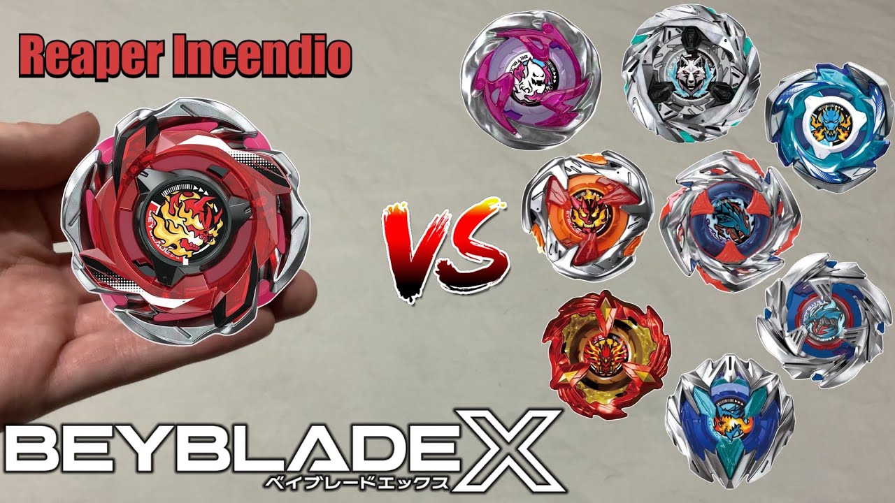 Robin Kazami Reaper Incendio Vs Team Beyblade X Youtube