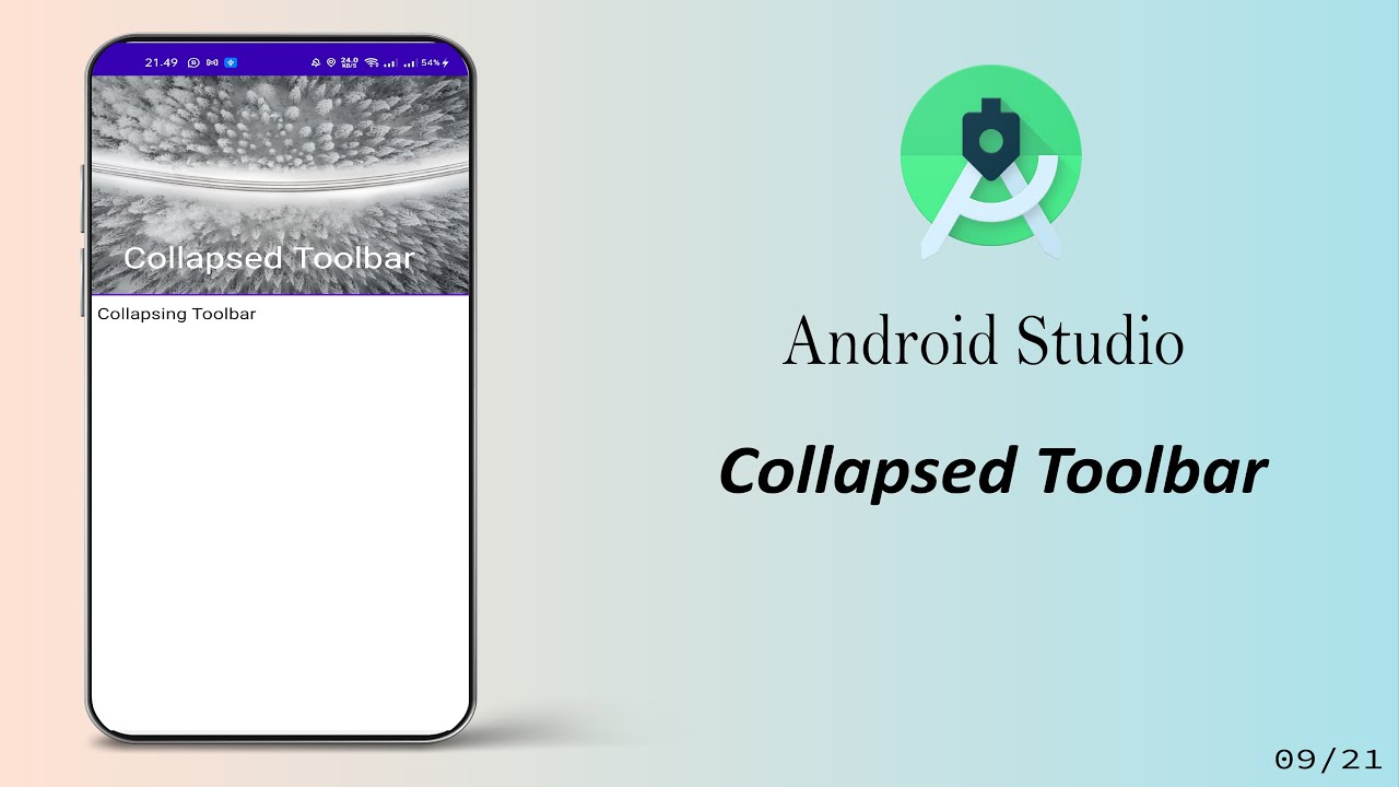 Collapsing Toolbar Android Studio Tutorial Youtube