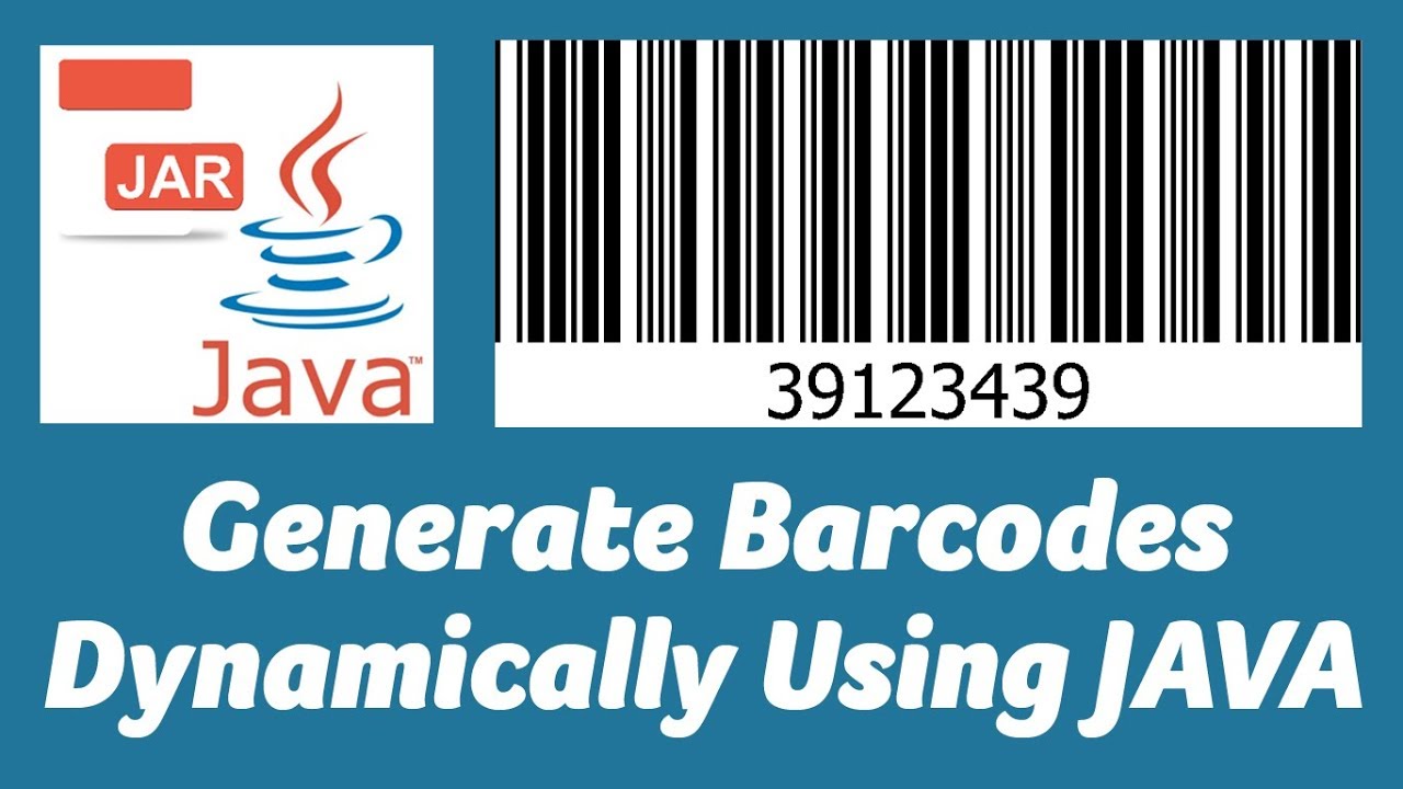Generate Barcodes Dynamically Using Java Youtube