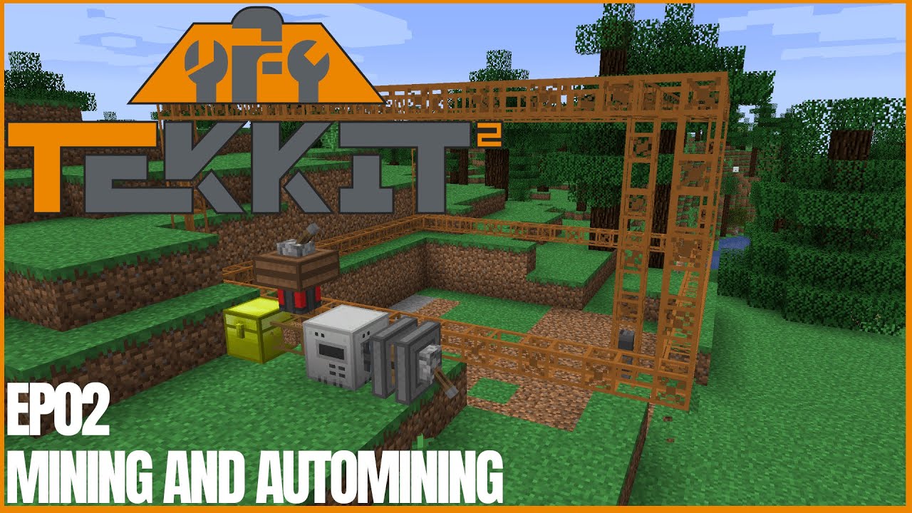 Tekkit 2 Ep02 Mining And Automining Youtube