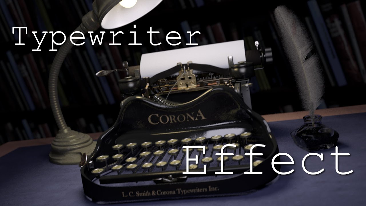 Tutorial I Typewriter Text Effect In Blender Youtube