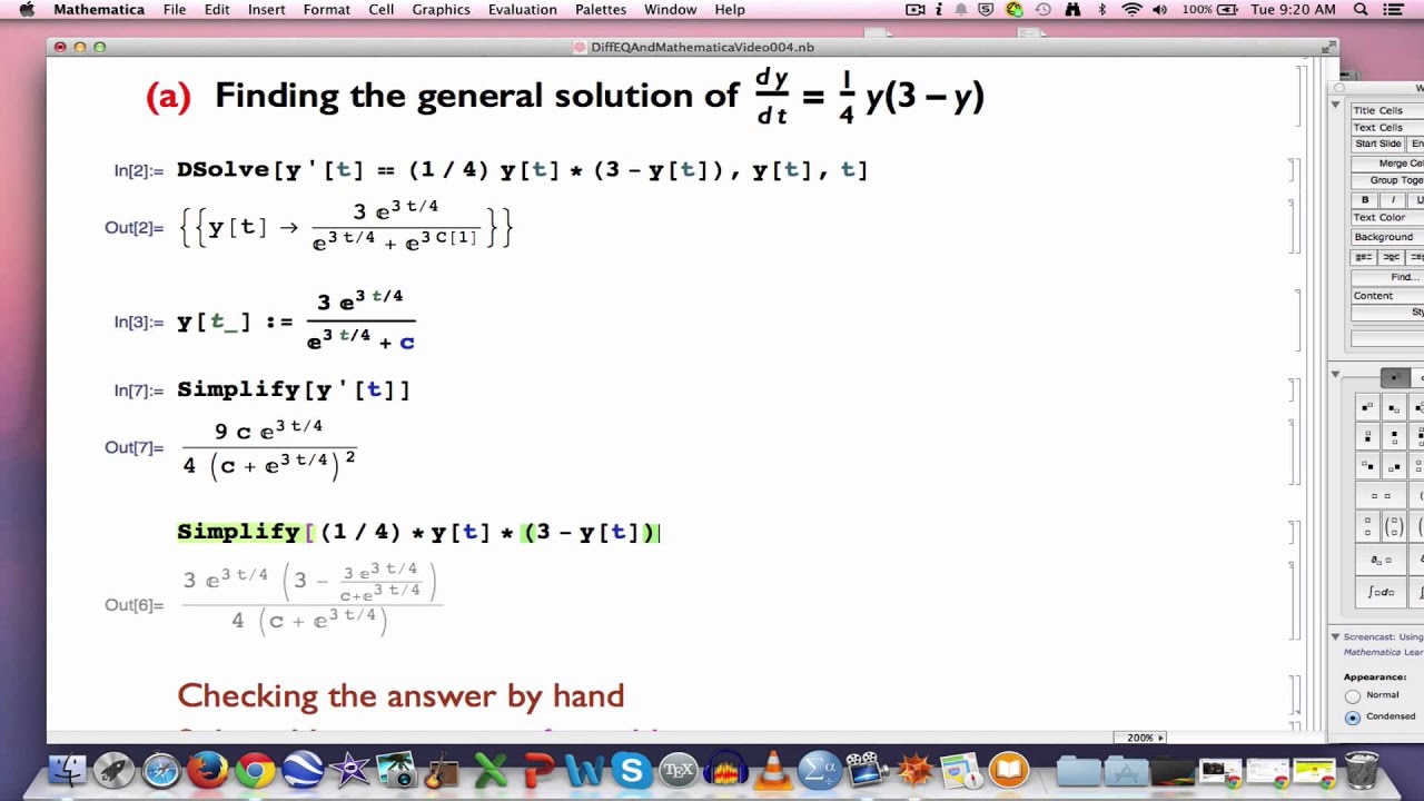 Using Mathematica For Odes Part 4 Use Dsolve Plot Vectorplot Show