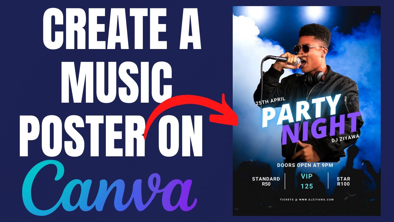 How To Create A Music Poster On Canva Youtube